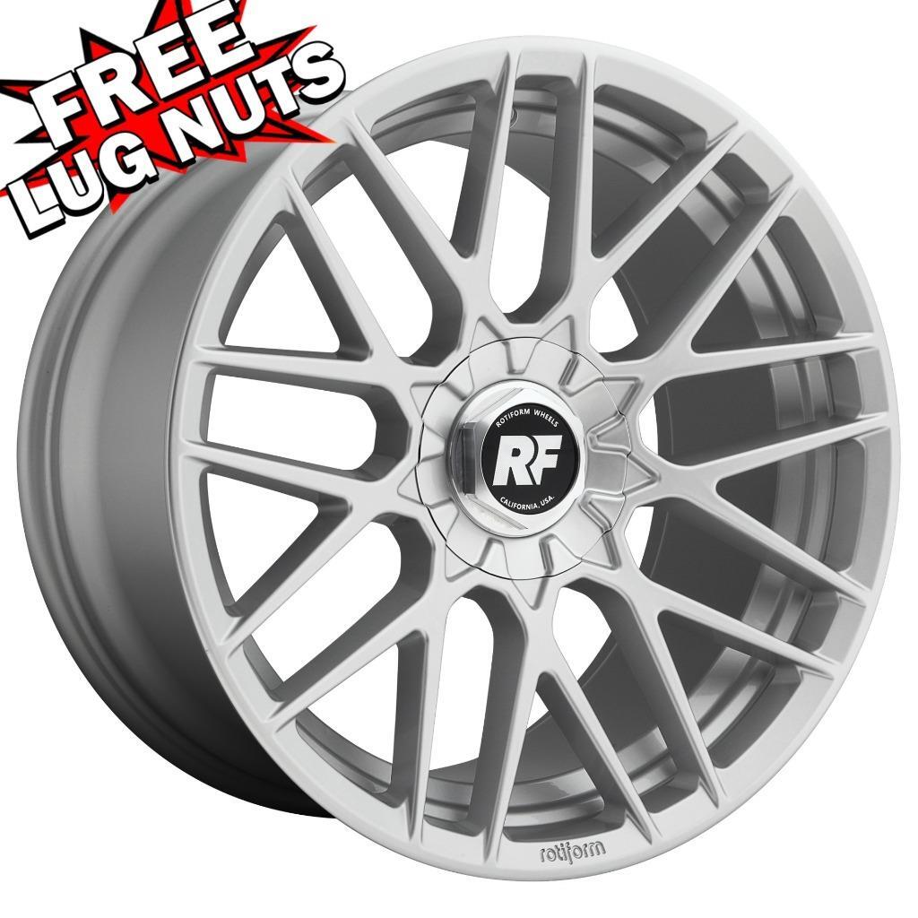 20 inch 20x10 Rotiform R140 RSE SILVER wheels rims 5x4.5 5x114.3 +35 | eBay