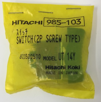 Hitachi 985-103 Switch (2p Screw Type) for WH10D, WH14, WH22, WH22SA ...