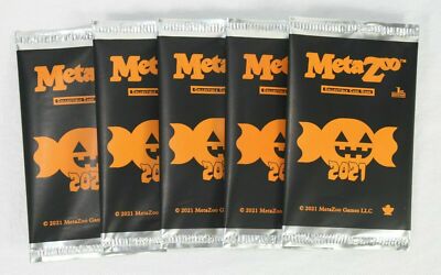 Lot of 5 MetaZoo Cryptid Nation 2021 Halloween Promo Packs 1st Edition ...