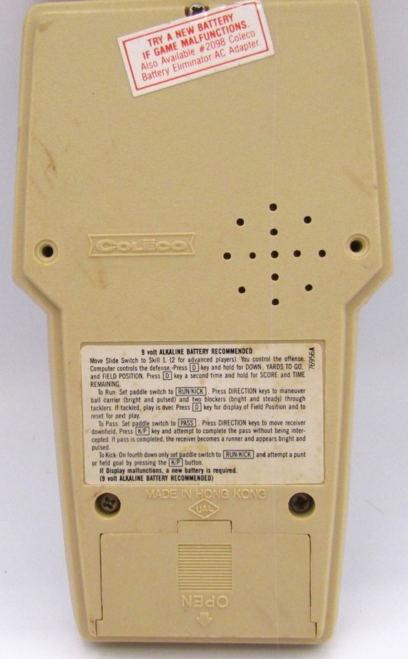 1978 Coleco Football Electronic Quarterback Handheld Game WORKS | eBay