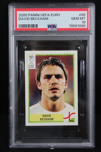David Beckham PSA 10 / Sticker Panini Euro 2000 #85 | eBay