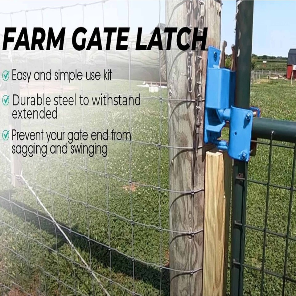 3-Pack Two-Way Big Blue Lockable Gate Latch – Speeco S16100100 ...