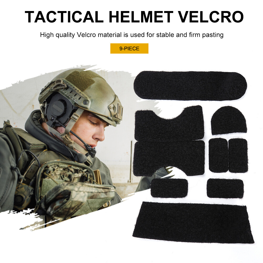 9pcs/set DIY Sticker Convenient Helmet Patches Sticky Accessories ...