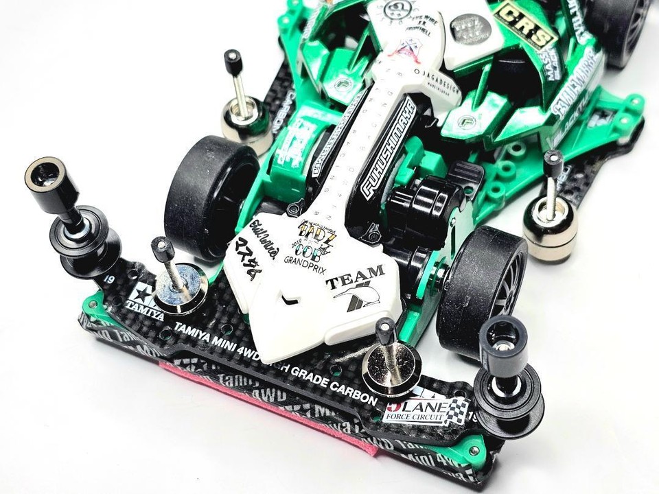 FMA Bmax GP Mini 4WD Green Mach Frame - All Carbon Parts, Japan - Used ...