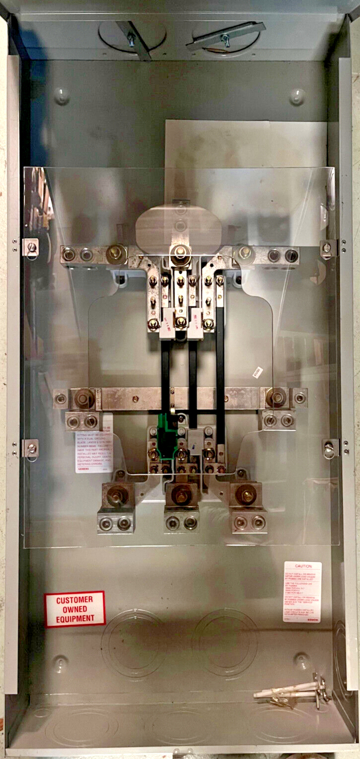 Landis and Gyr, Siemens, 480 Amp Continuous, 600 V, 3R Meter Box, 9817 ...