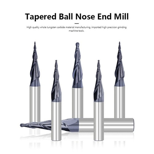 Efficient Tapered Ball Nose End Mill for Stainless Steel and Alloy | eBay