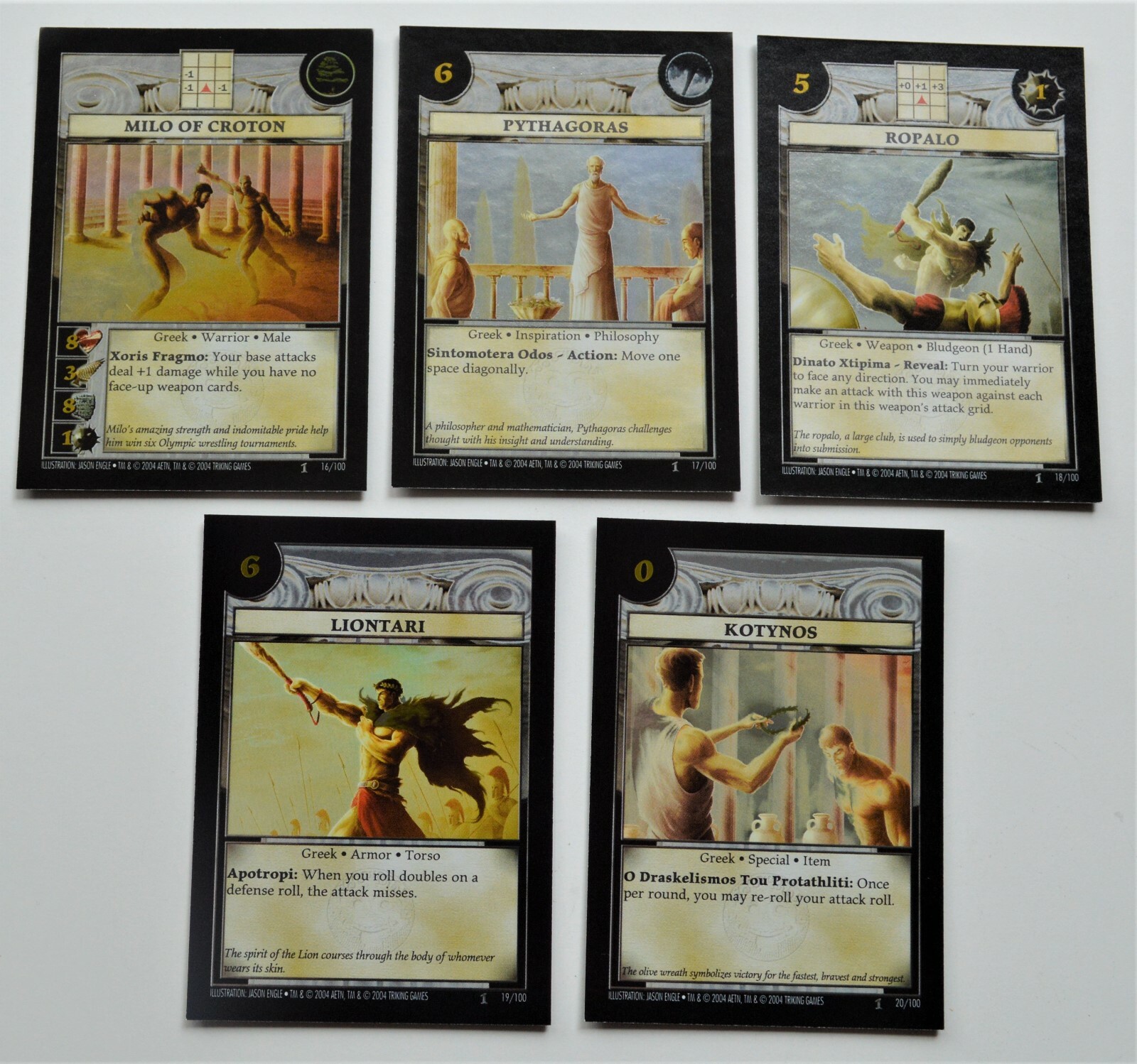 Anachronism Milo Of Croton 5 card Booster Pack NIP | eBay