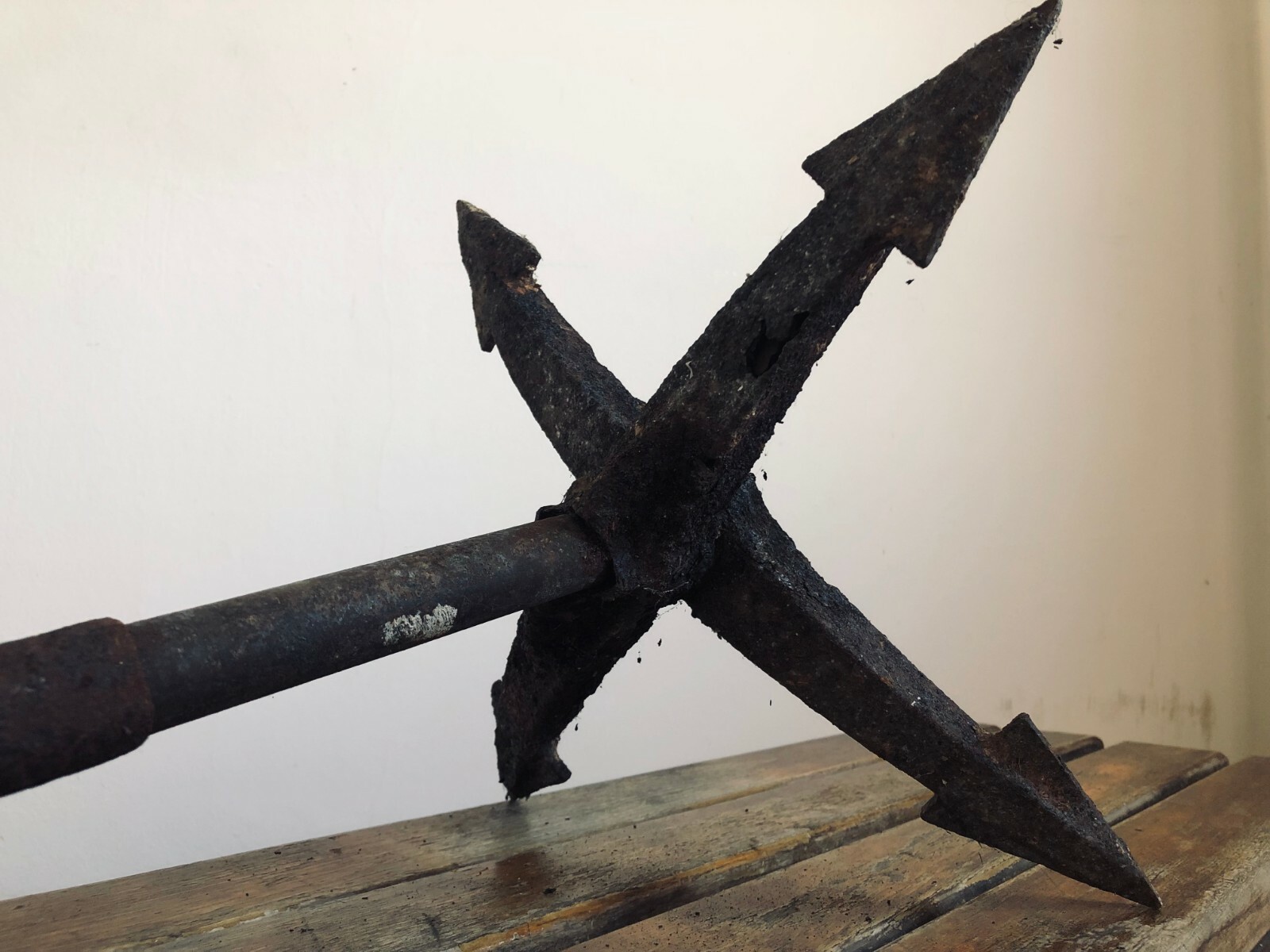 RARE 21" Medieval Fighting hook edged attack antique primitive weapon ...