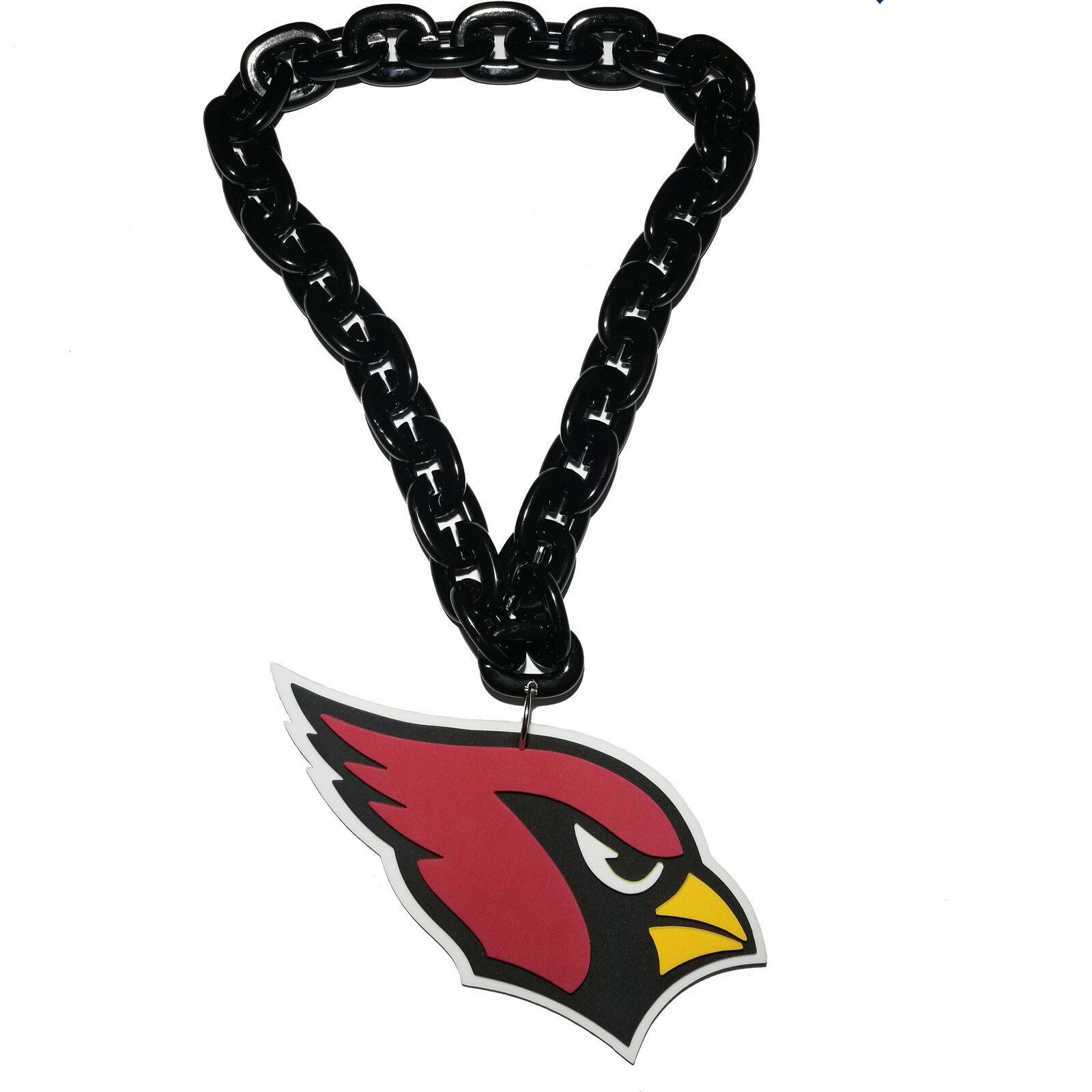 New NFL Arizona Cardinals Black Fan Chain Necklace Foam | eBay