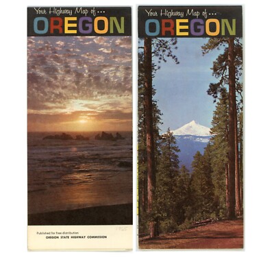 Vintage 1965 Oregon Official Road Map – State Highway Department | eBay