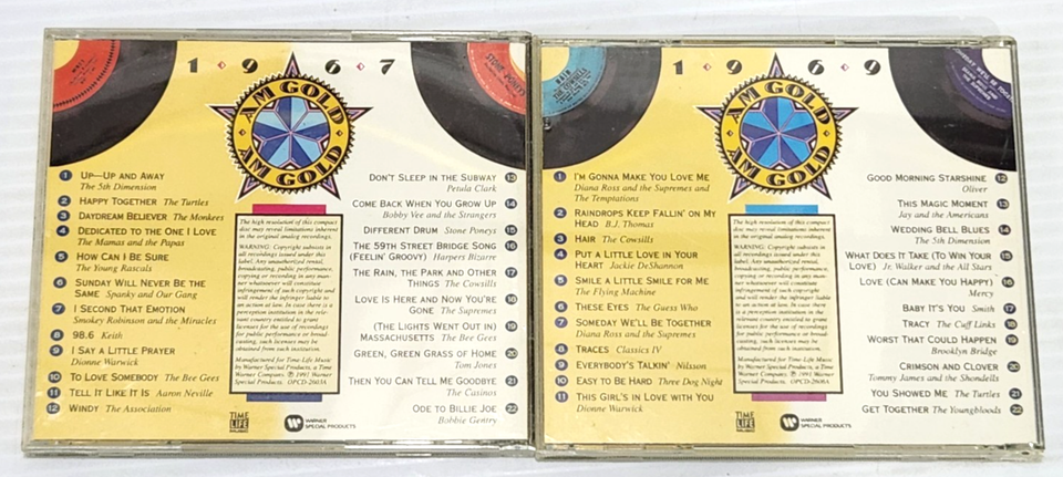 Lot Of 7 Time Life AM Gold Various Artists Compilation CDs 1967-1973 | eBay