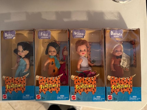 2003 The Flintstones Kelly Dolls Set Of 4 Fred, Wilma, Betty, Barney | eBay