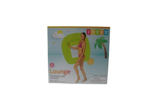 (Lot of 4) Intex "Transparent Lounge" Inflatable Floating Pool Raft ...