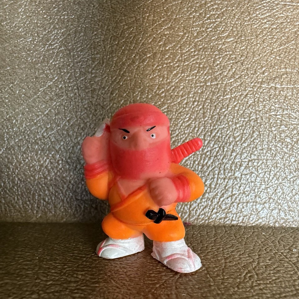 Vtg SOMA Mini Karate Ninja Fighter Figure 1986 Collectible PVC Toy Neon ...
