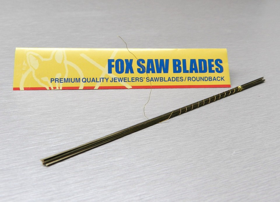 Jewelry Saw Blades #2/0 Jewelers Saw Frame 1dz Fox German Saws for ...