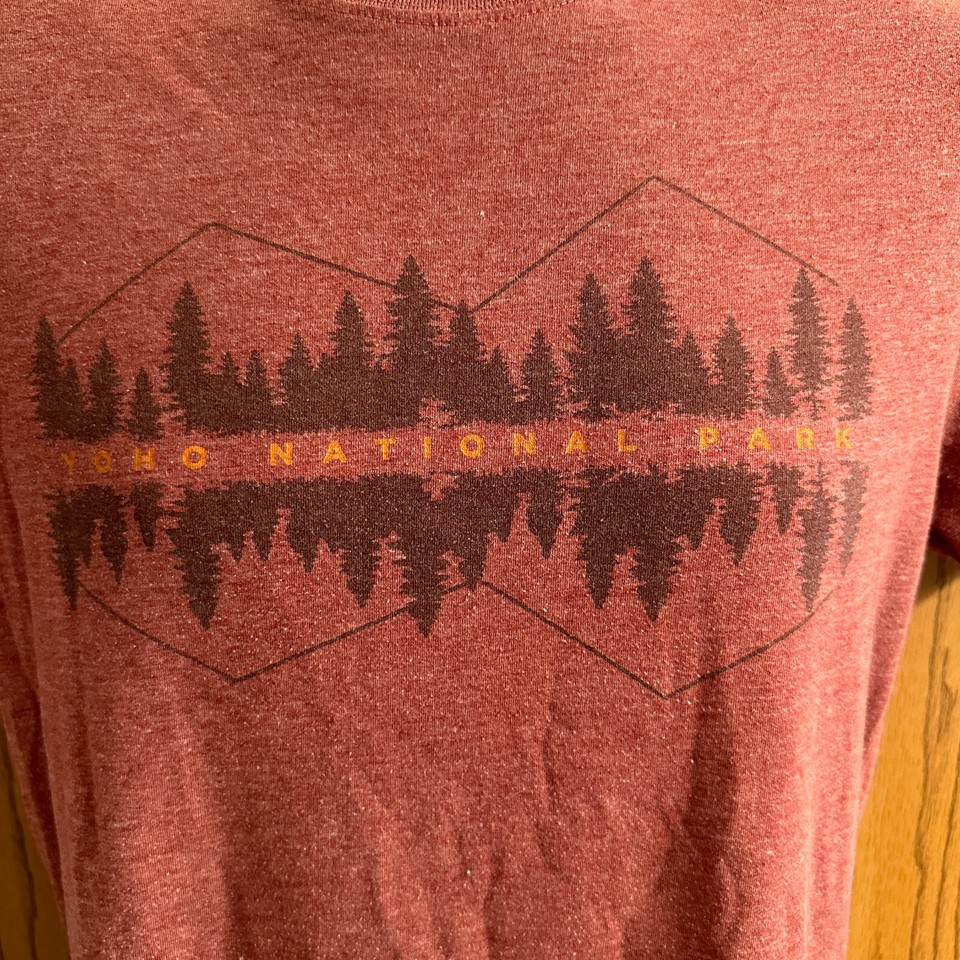 Used Yoho National Park Canada Red Heather T Shirt Small | eBay