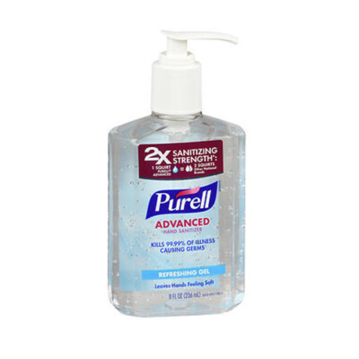 Purell Advanced Hand Sanitizer Gel With Pump Original 8 oz By Purell ...