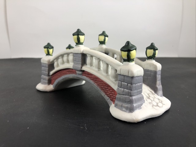 Lemax Village Collection Porcelain Column Bridge 6.25" Long 1994 for ...