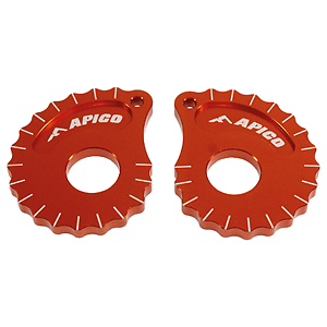 APICO TRIALS BIKE OVER SIZE CHAIN ADJUSTER SNAIL CAMS. ORANGE. BEST ...