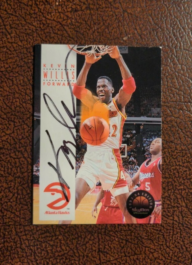 Kevin Willis Signed Autographed 1993-94 Skybox Premium NBA Card ...