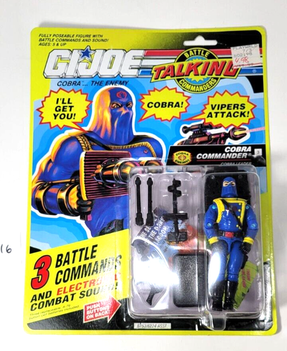 GI Joe Talking Cobra Commander 1991 100% Complete MOC Original Bubble ...