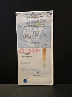 Vintage 6/1993 World Aeronautical Chart Scale 1:1,000,000 CG-19 | eBay