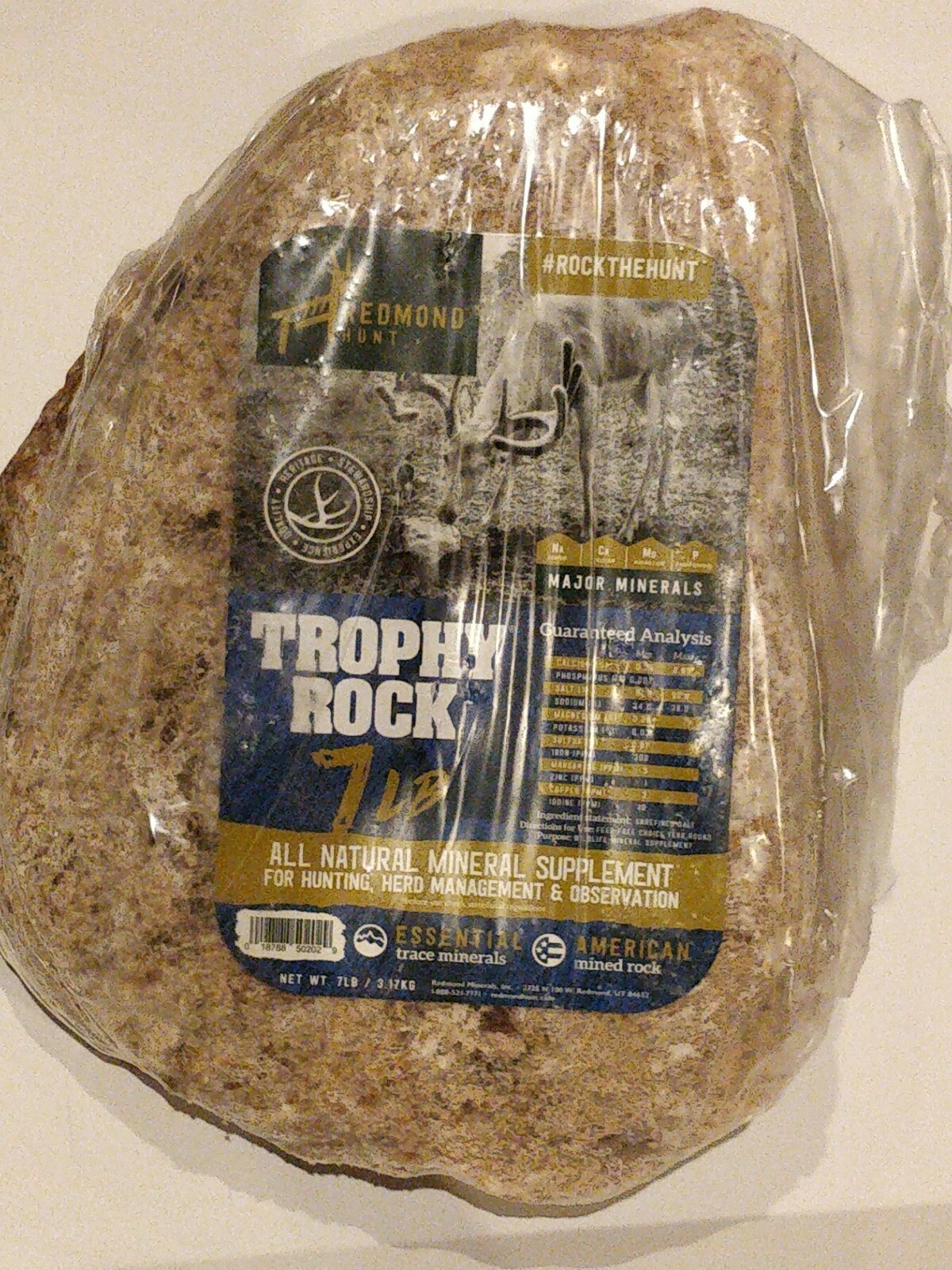 REDMOND HUNT TROPHY ROCK NATURAL MINERAL BLOCK DEER LICK SAFE FOR ALL ...