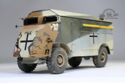 Rommel's Mammoth DAK AEC Armored Command Car Full Interior 1:35 Pro ...