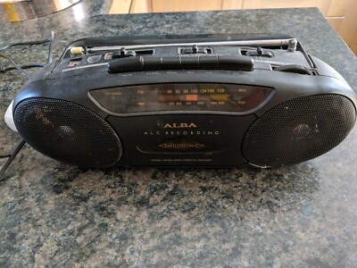 Alba MW/FM Stereo Radio Cassette Tape Recorder Retro Vintage Tech ...
