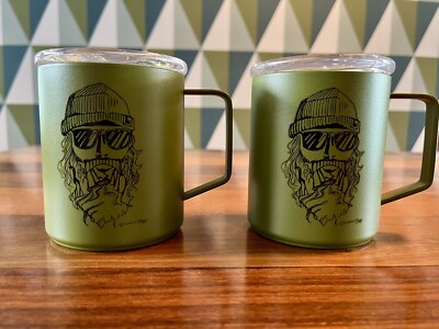 Perrine Man Press 2 Stainless Steel Coffee Cups With Lids by Created Co ...