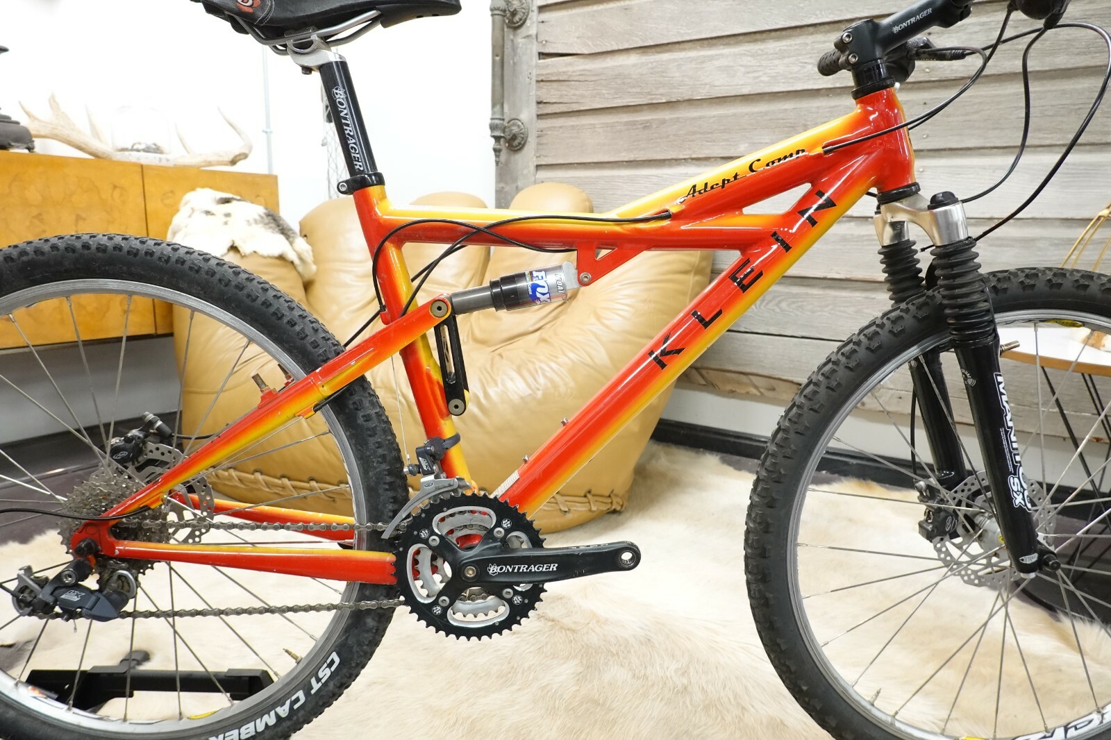 KLEIN ADEPT COMP Full Suspension Disc Sunburst 18" Fox Shock Manitou ...