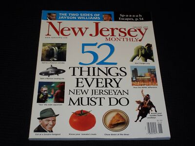 2004 JANUARY NEW JERSEY MONTHLY MAGAZINE - THINGS EVERY NJIAN MUST DO ...