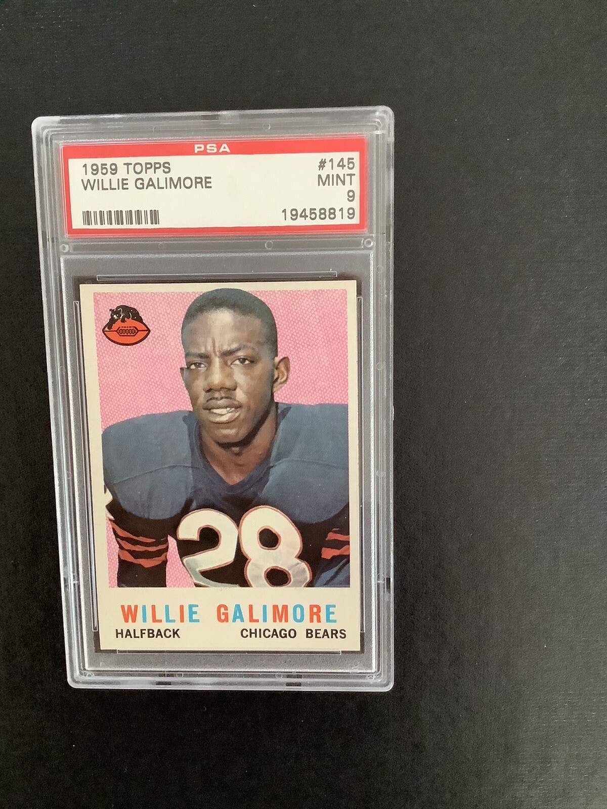 1959 Topps #145 Willie Galimore Psa 9 Chicago Bear Great | eBay