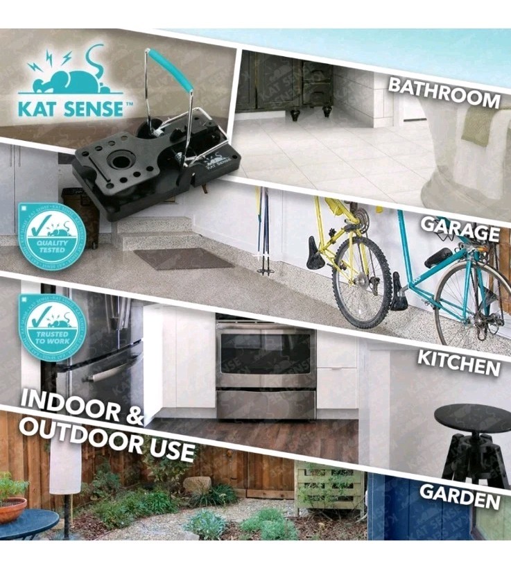 Kat Sense Large Metal Rat Traps - 6 Pack, Humane Snap Traps | eBay