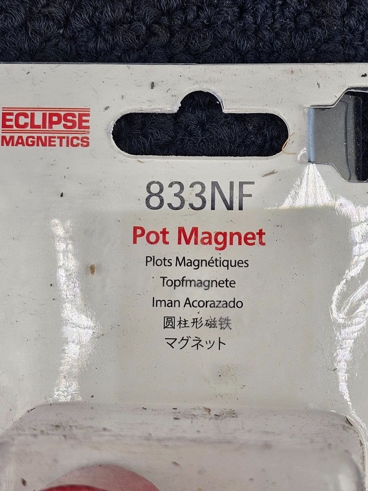(QTY 5) Eclipse Magnetics 883NF: Pot Magnet 6Kg 220°C 10UNF | eBay