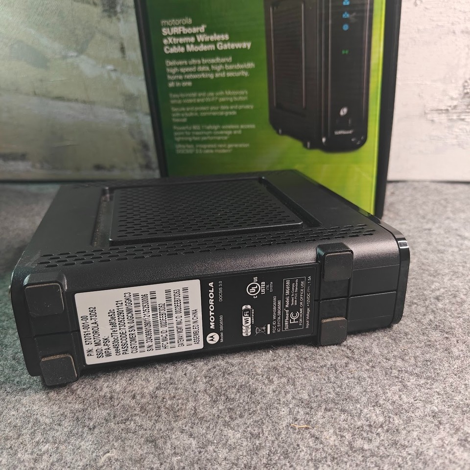 Motorola SBG6580 DOCSIS 3.0 Wireless Cable Modem Router Gateway WiFi ...