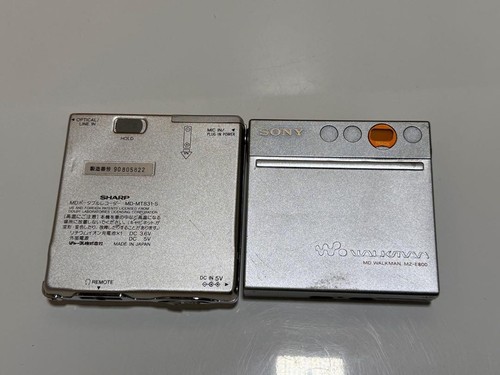 SHARP MD-MT831-S SONY MD MZ-E800 Portable MiniDisc Players Untested | eBay