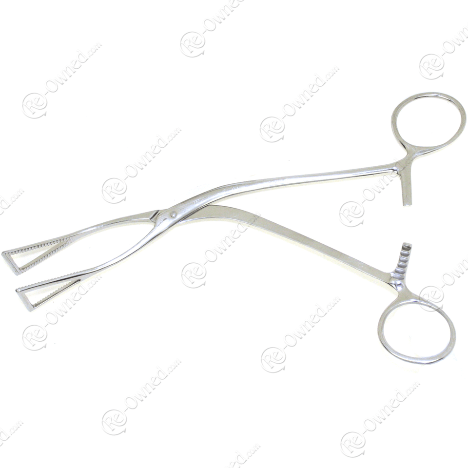 Codman Lovelace Lung Forceps Angled Shank, 1in Wide Jaw, 7-3/8in Length ...