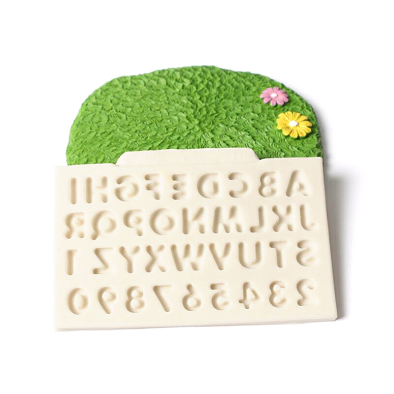 Silicone Letters Numbers Fondant Cake Mold DIY Sugarcraft Chocolate ...