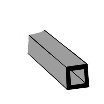 Plastruct Light Gray ABS Square Tubing - 1/4" (6.4mm) - 1/8" (3.2mm) I ...