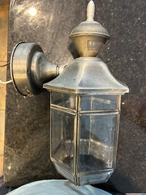 Heath Zenith 4175 silver outdoor light - used - motion sensor, darkness ...