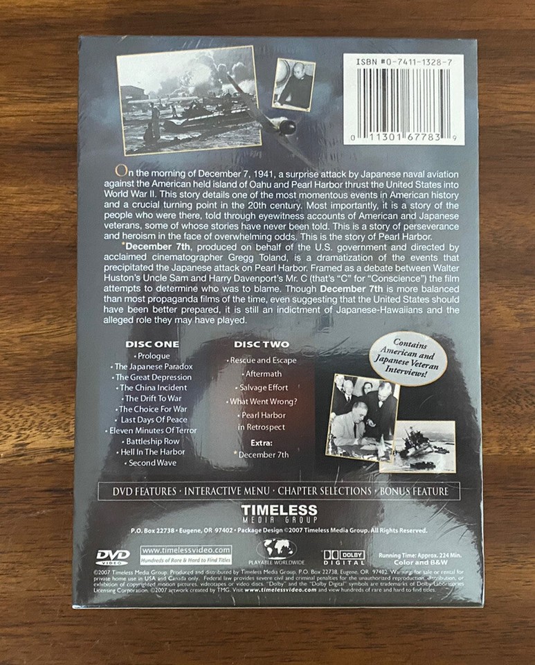 Attack on Pearl Harbor - A Day of Infamy (DVD, 2008, 2-Disc Set) 11301677839| eBay