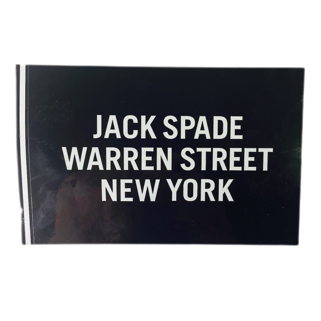 Jack Spade Sticker Decal 4” x 6” Warren St New York Black White | eBay