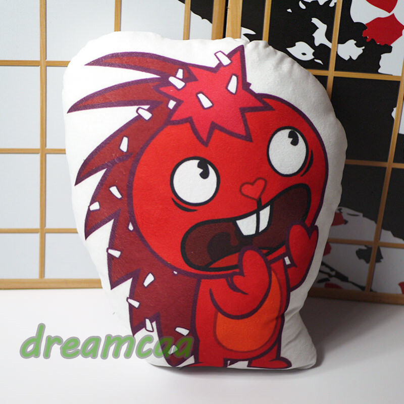 Happy Tree Friends Flaky Bolster Pillow Stuffed Doll HTF Plush Toy 40cm ...