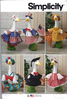 Simplicity Porch Lawn Geese Clothes Sewing Pattern Raincoat 4th July ...