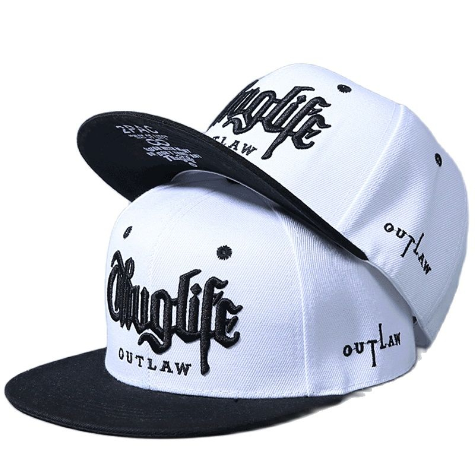 NEW Baseball Cap 2Pac Thug Life Rap Hat Snapback Tupac Adjustable Flat ...
