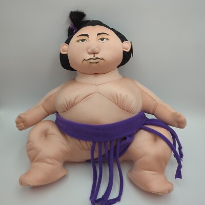 Sumo Wrestler Japanese Wrestler Stuffed Plush Doll Carlton Cards - RARE ...