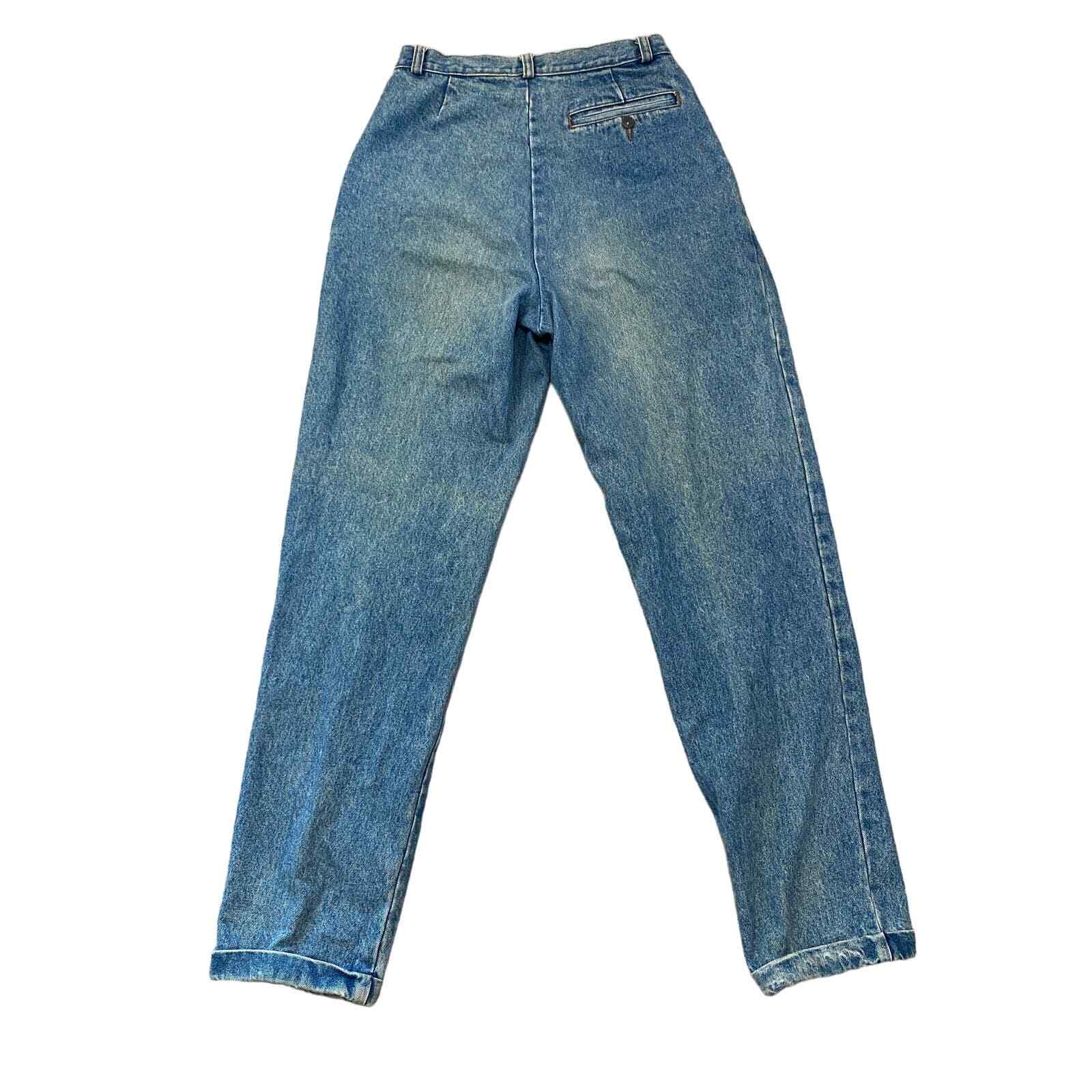 Vintage 80s Gap Pleated Mom Straight Jeans Women's 26 - Gem