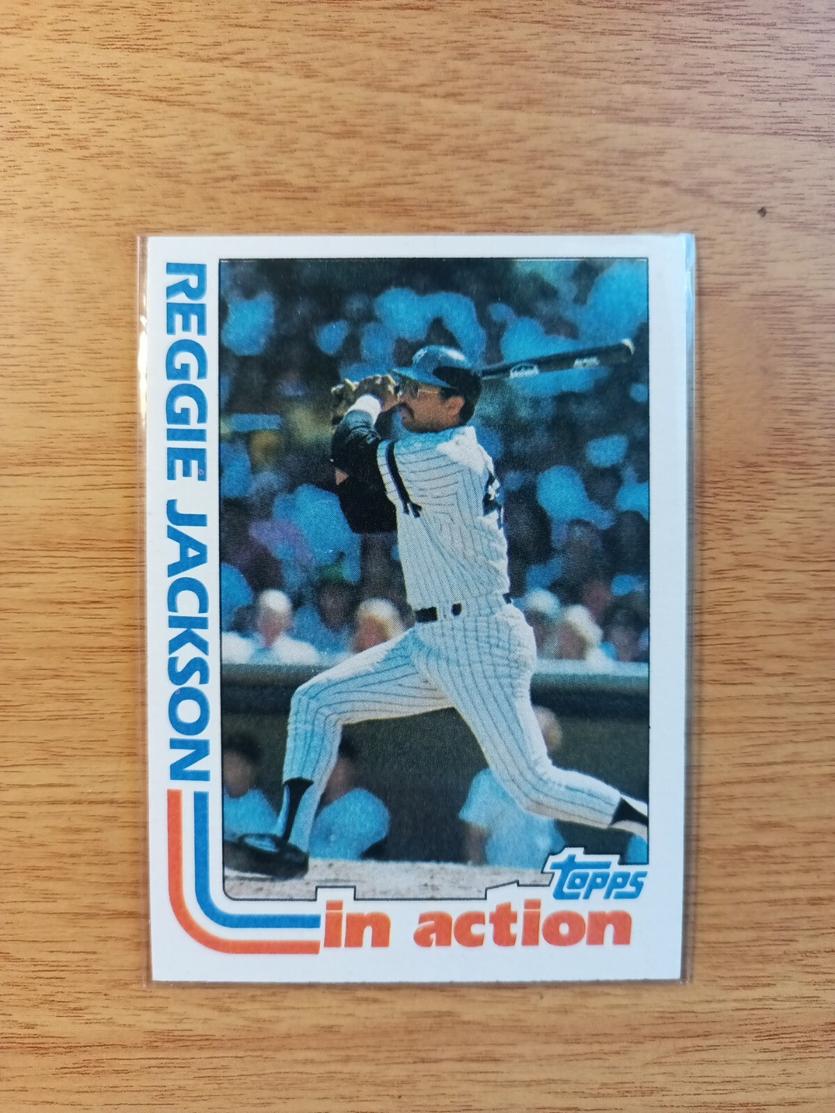 REGGIE JACKSON 1982 TOPPS "IN ACTION" BASEBALL CARD-#301-YANKEES ⚾🔥 | eBay