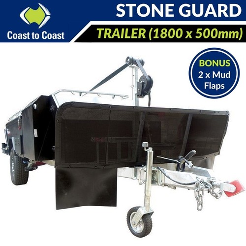 Camper Trailer Stone Guard Shield Protection, Black Mesh, Removable ...